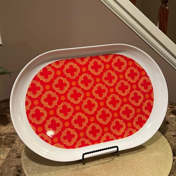 Q Squared | Dining | Q Squared Venezia Collection Oval Melamine Tray ...